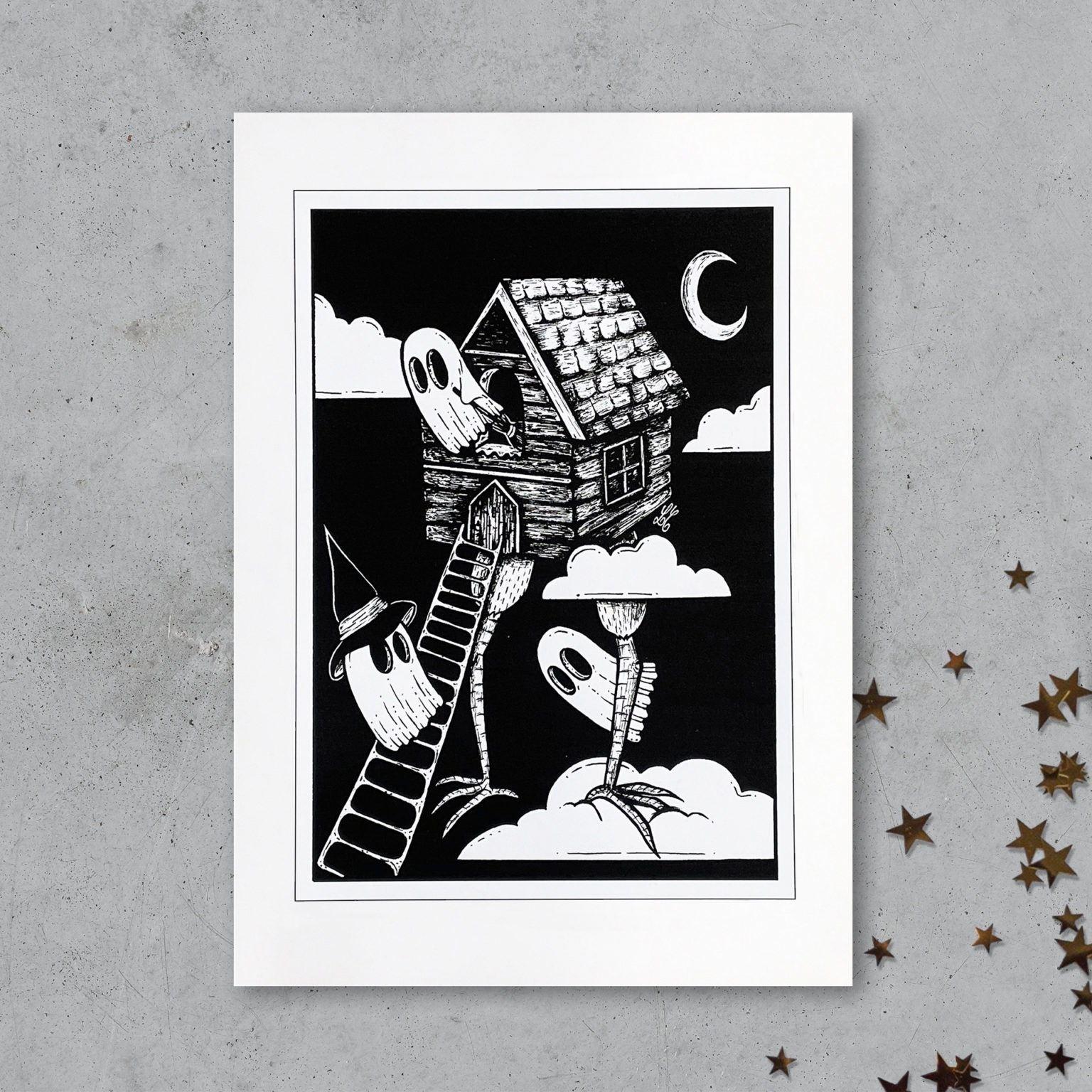 Archibald & la maison de Babayaga – print – – Lucie Colson